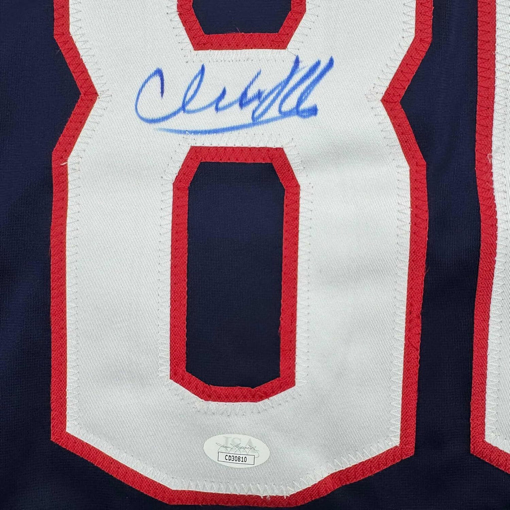 Framed Autographed/Signed Kirill Marchenko 35x39 Columbus Blue Jersey ...
