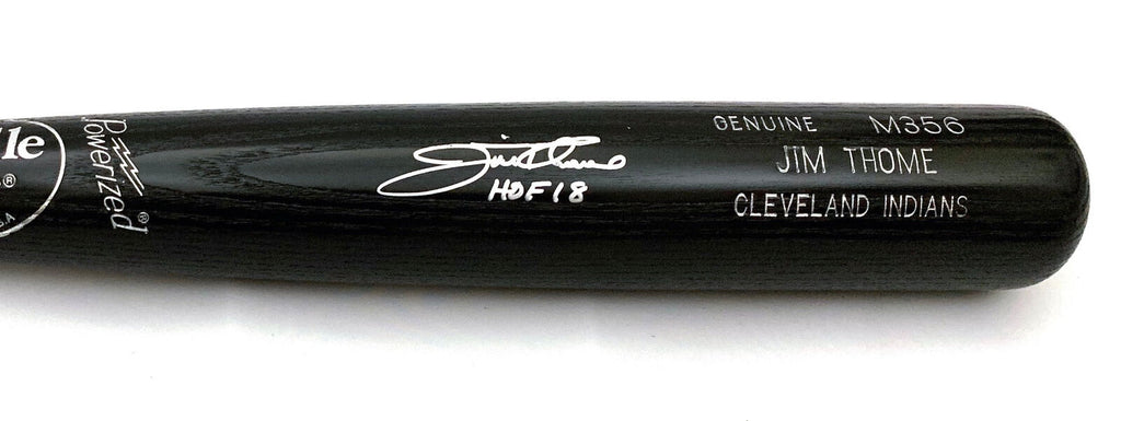 Jim Thome Signed Game Model Bat W/HOF 18 Indians Phillies White Sox Be ...