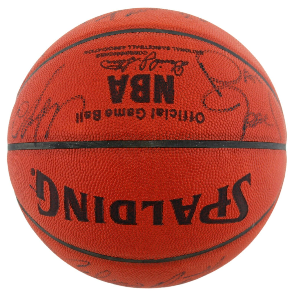 1984-85 Nuggets (14) English, Lever Signed Spalding Official NBA Baske ...