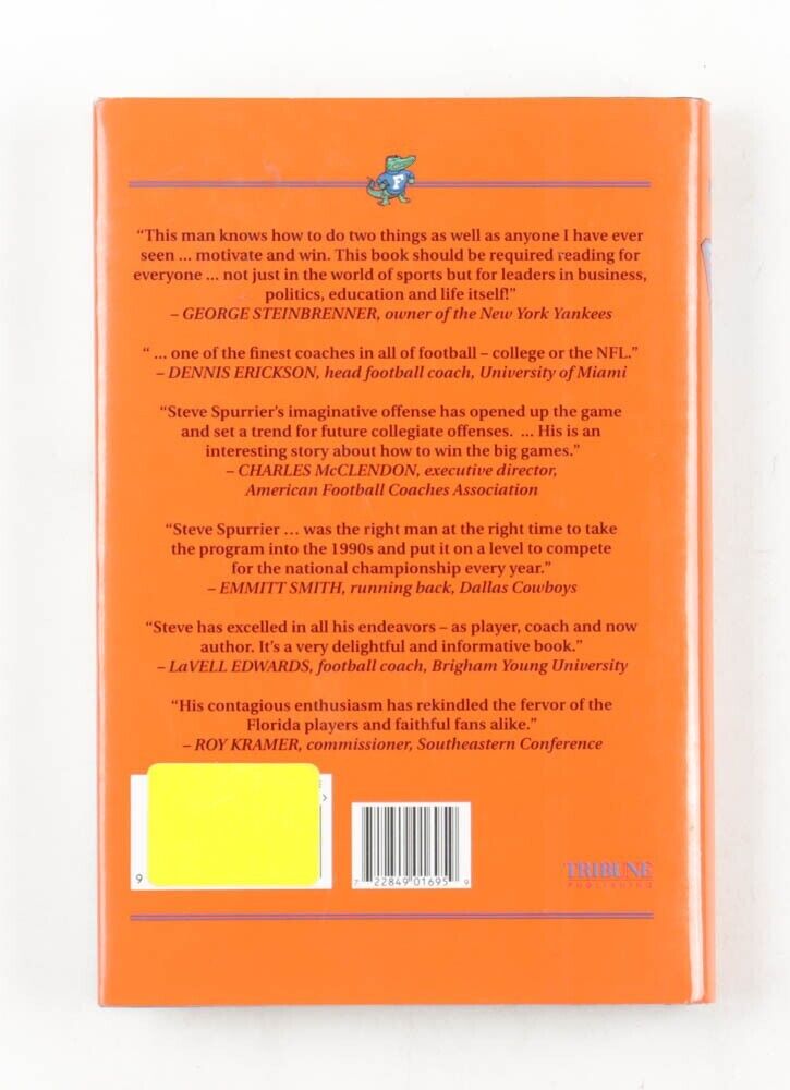 Steve Spurrier Signed "Gators" Hardcover Book (PSA COA) Florida's Head ...