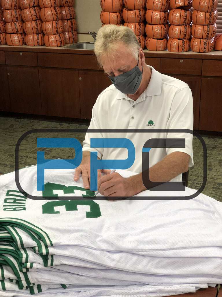 Magic Johnson & Larry Bird Authentic Signed 11x14 Retirement Photo BAS ...