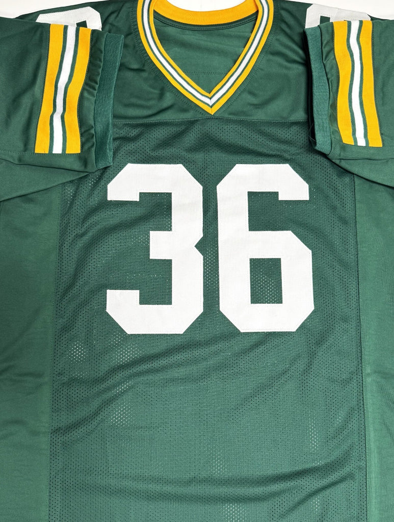 Packers LEROY BUTLER Signed Green Custom Replica Jersey AUTO w/ "HOF 2 ...
