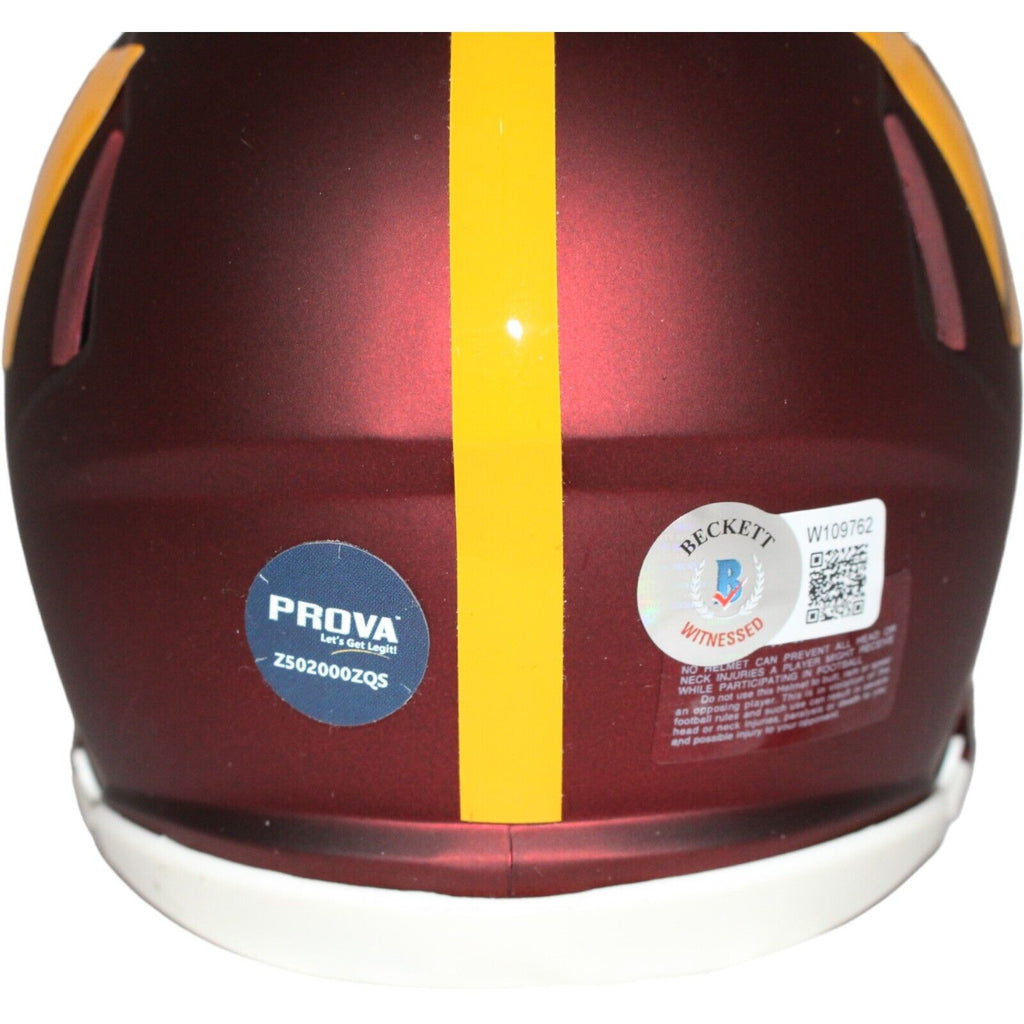 Mark Rypien Autographed Washington Commanders Mini Helmet Beckett 4228 ...