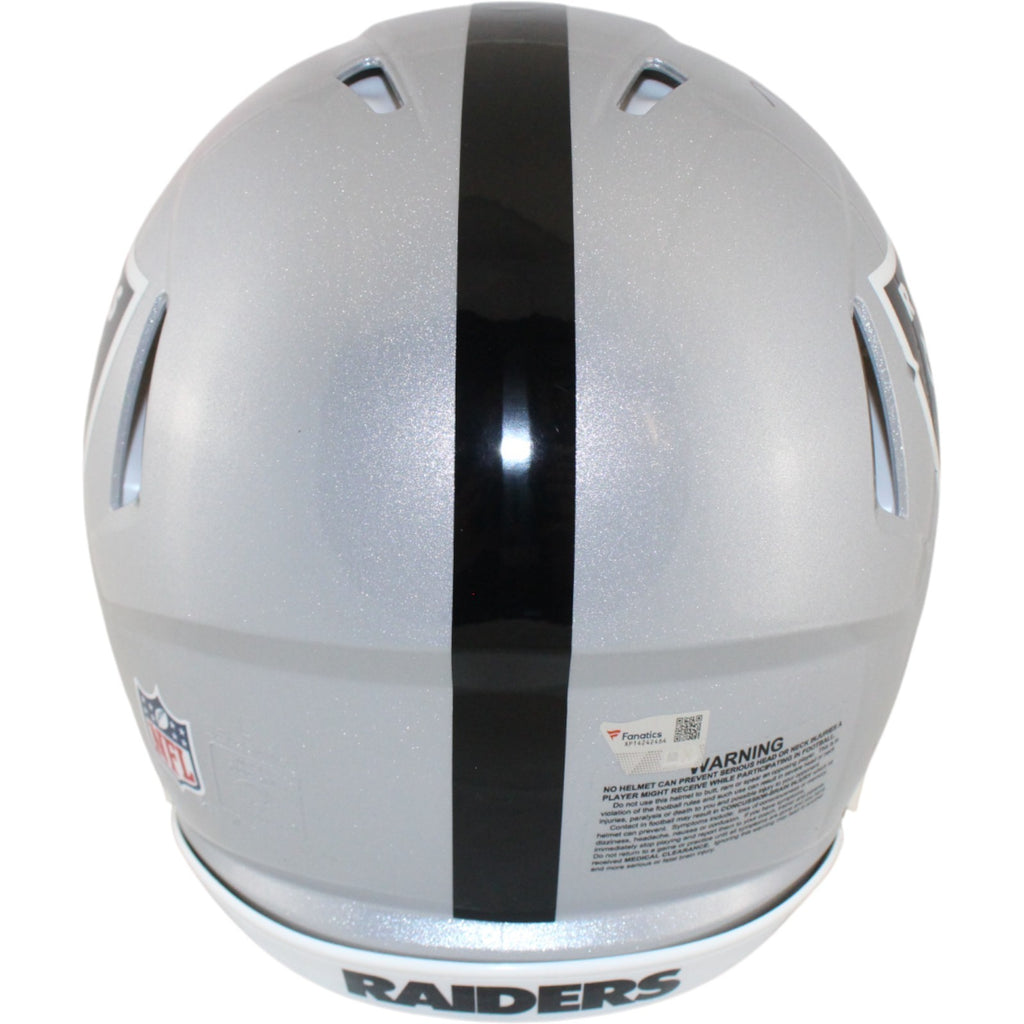 Tim Brown Autographed Las Vegas Raiders Authentic Helmet HOF Fanatics ...