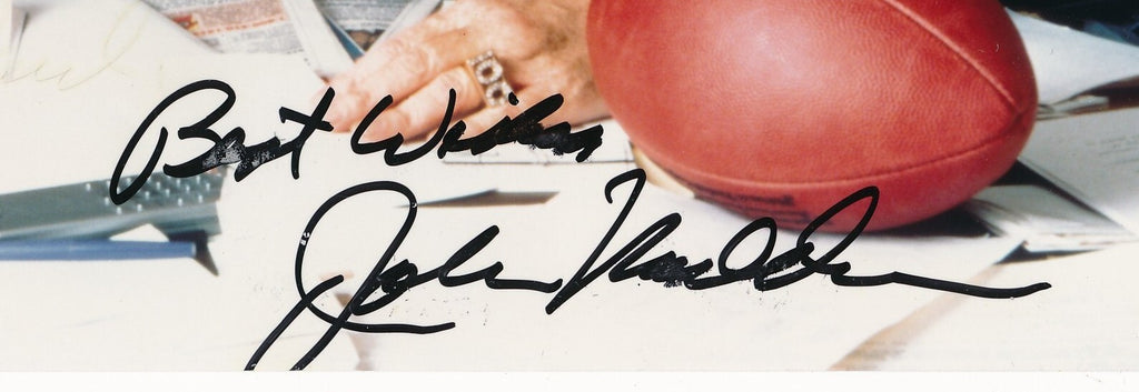 John Madden HOF Oakland Raiders Signed/Autographed 8x10 Photo PSA/DNA ...