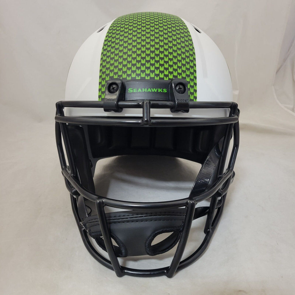 KENNETH WALKER III SIGNED SEAHAWKS LUNAR ECLIPSE SPEED REPLICA HELMET ...
