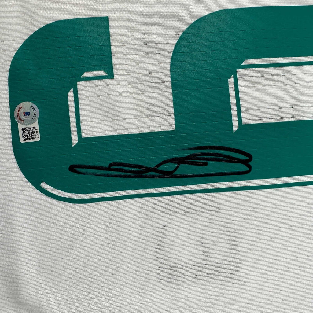 Autographed/Signed Karim Benzema Real Madrid 17-18 White Jersey Becket ...