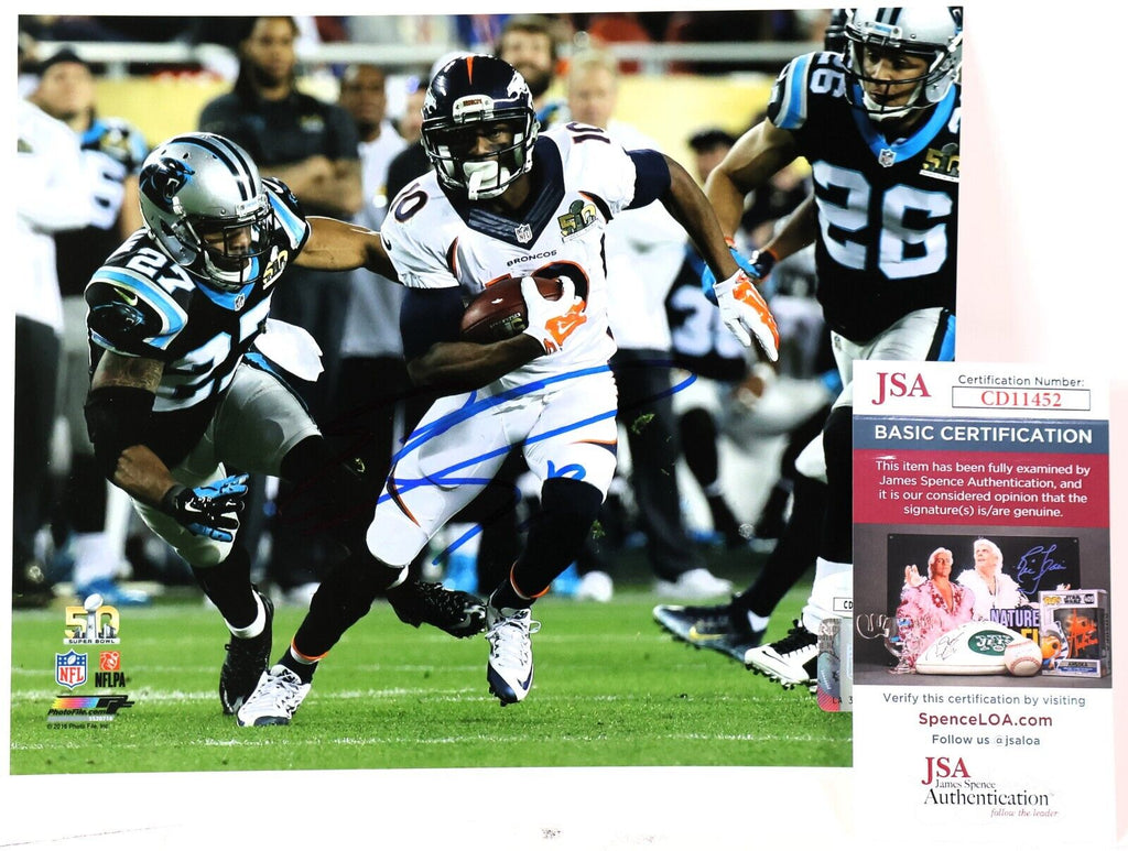 Emmanuel Sanders Autographed 8x10 Photo JSA COA – Super Sports Center