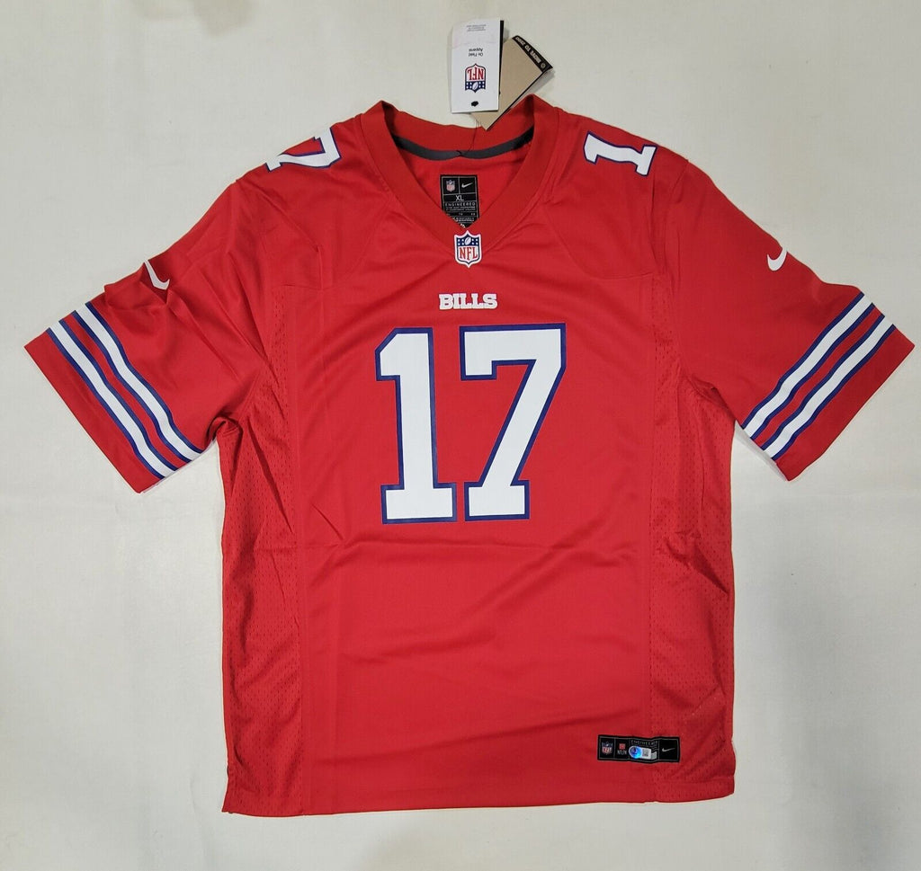 JOSH ALLEN SIGNED BUFFALO BILLS NIKE SCREENPRINT AUTHENTIC JERSEY BAS ...