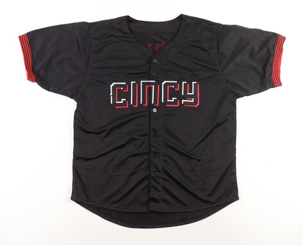Jake Fraley Signed Cincinnati Reds City Connect Jersey (Playball Ink)2 ...