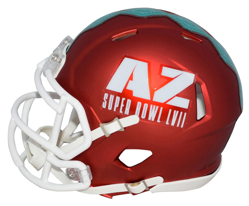 CREED HUMPHREY SIGNED KANSAS CITY CHIEFS SUPER BOWL 57 LVII MINI HELME ...