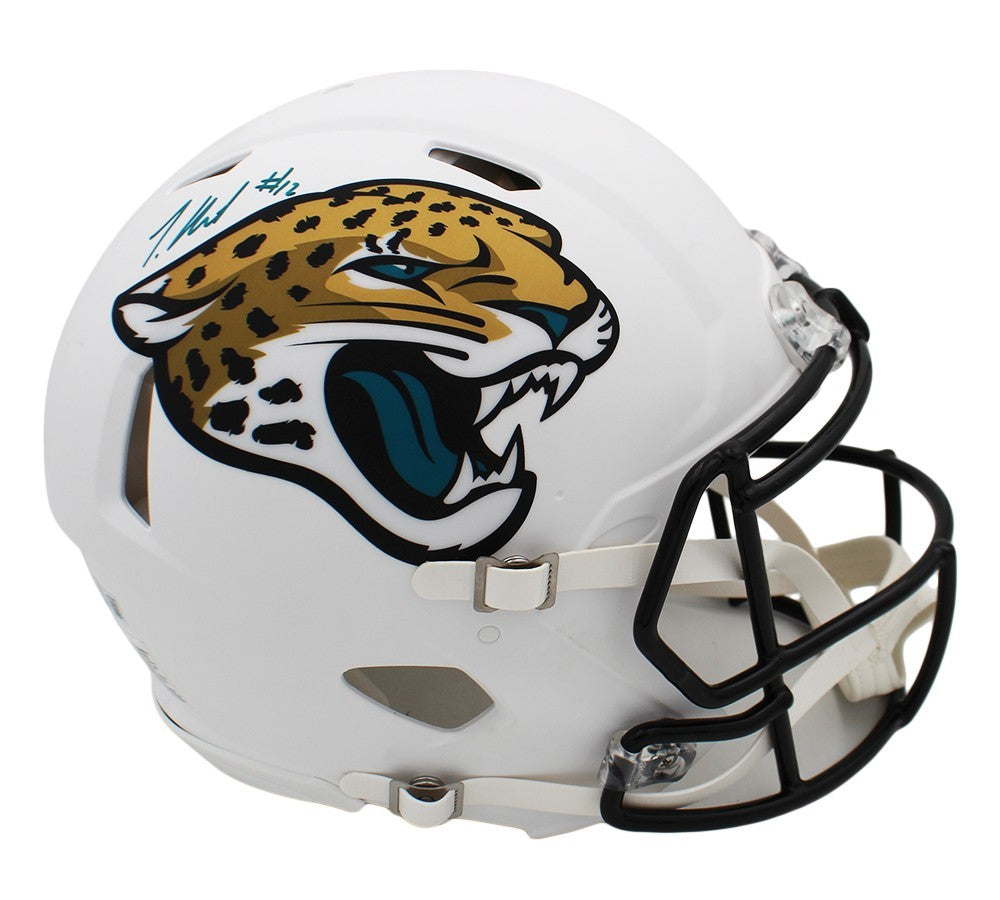 Travis Hunter Signed Jacksonville Jaguars Speed Authentic Alternate Wh ...