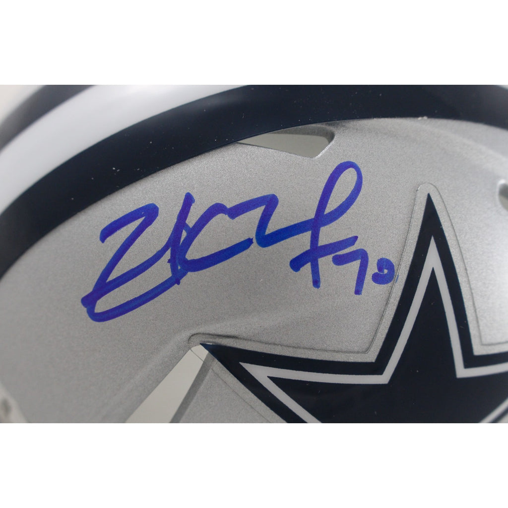Zack Martin Autographed/Signed Dallas Cowboys Mini Helmet Beckett Witn ...