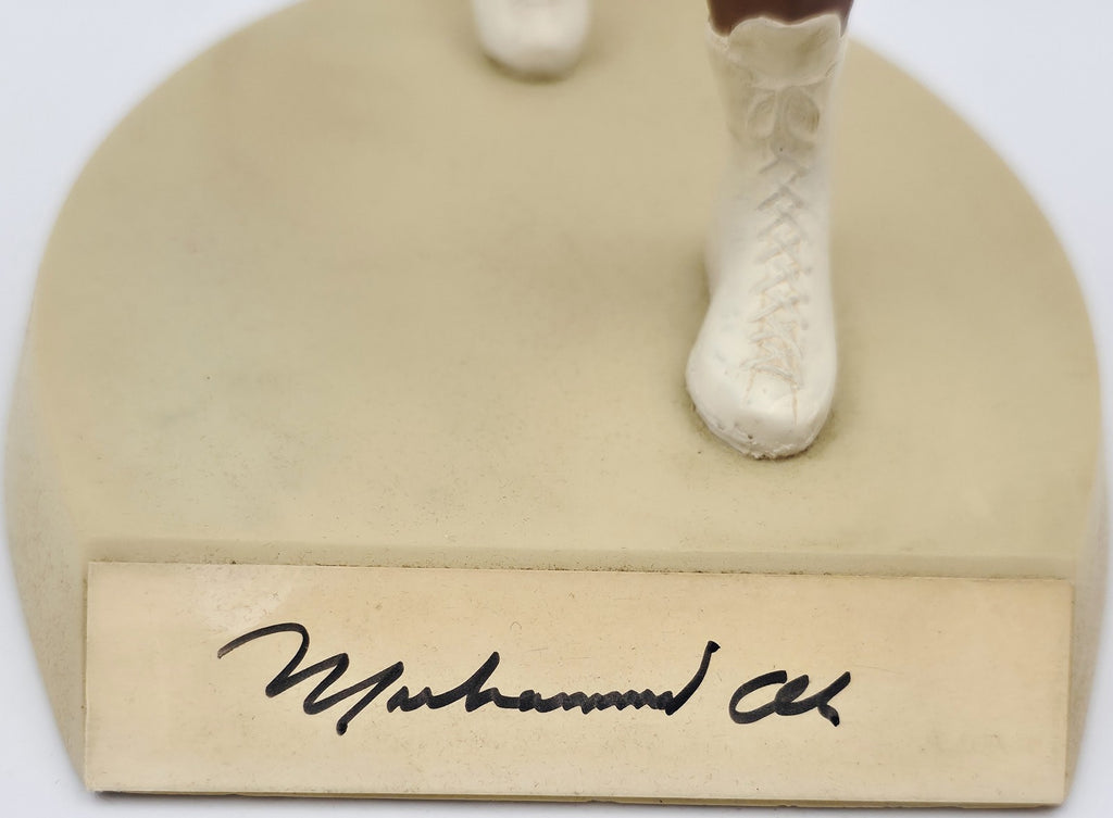 Muhammad Ali Autographed 5x9 Toy Figurine White Boxing Trunks 482/3500 ...