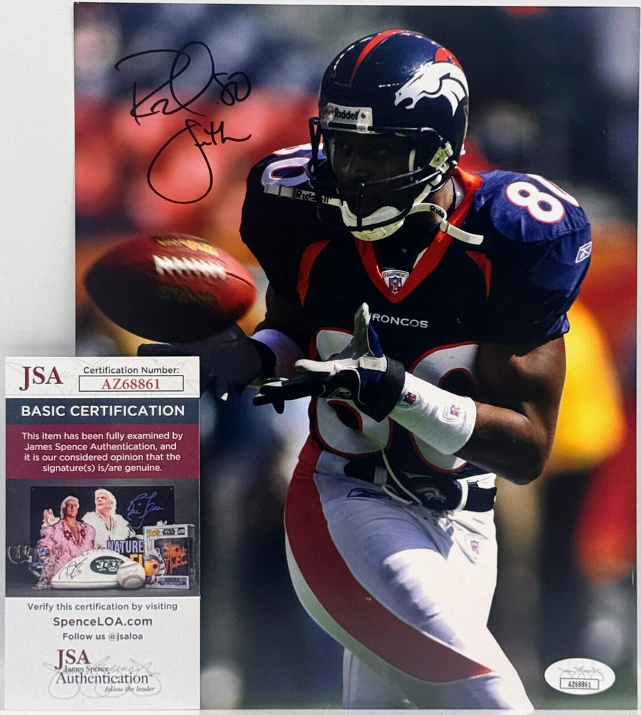Rod Smith Denver Broncos Autographed 8x10 Photograph (James Spence COA ...