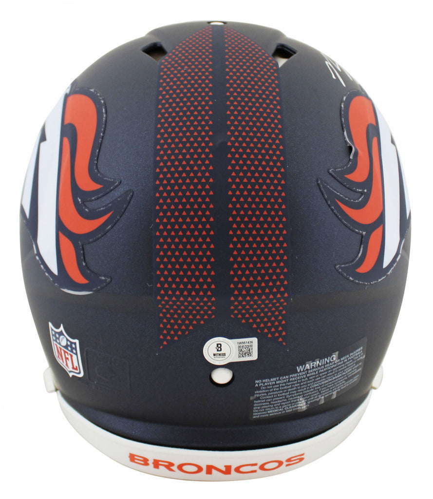 Broncos Bo Nix Authentic Signed Full Size Speed Proline Helmet BAS Wit ...