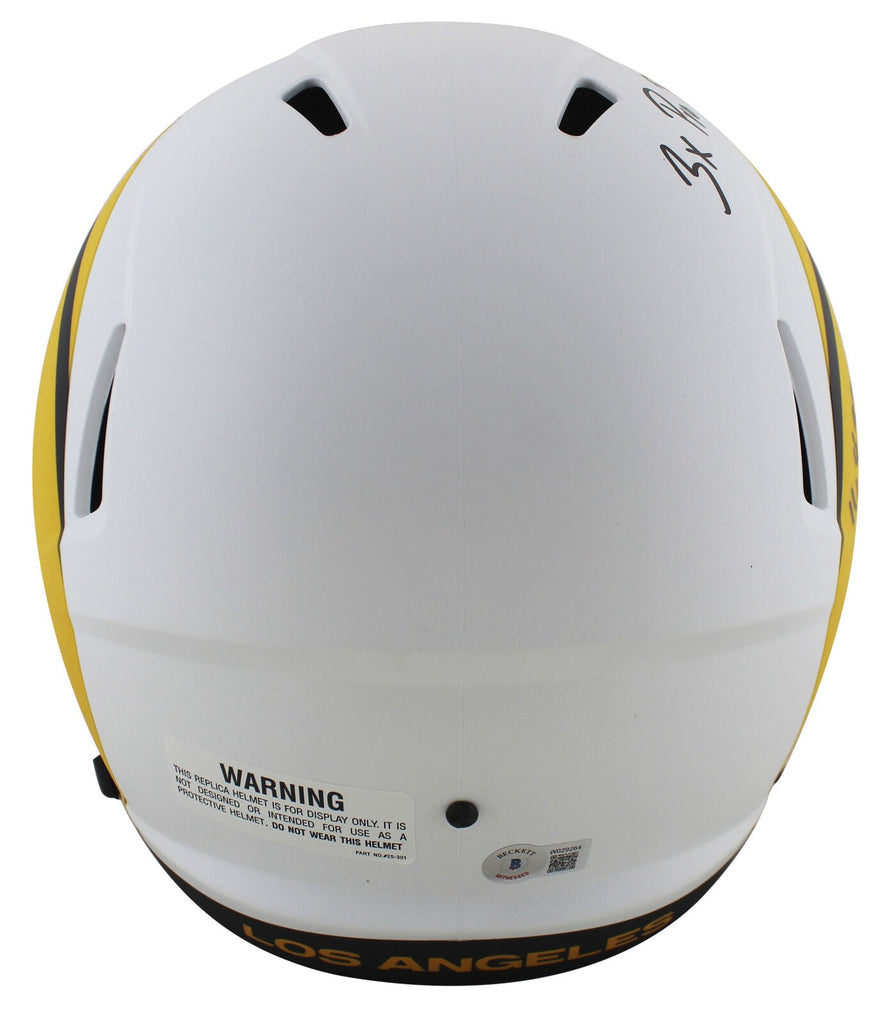 Rams Steven Jackson "3x Insc" Signed Lunar Full Size Speed Rep Helmet ...