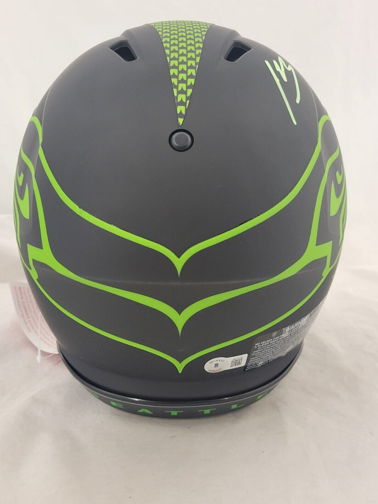 KENNETH WALKER III SIGNED SEAHAWKS ECLIPSE SPEED AUTHENTIC HELMET BECK ...