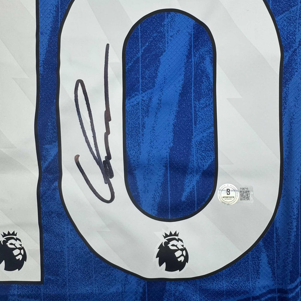 Autographed/Signed Cole Palmer Chelsea FC Blue Soccer Jersey Beckett B ...