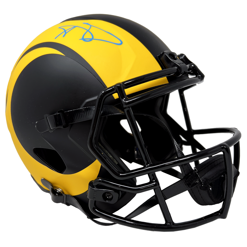 Aaron Donald Los Angeles Rams Signed Riddell Eclipse Speed Replica Hel ...