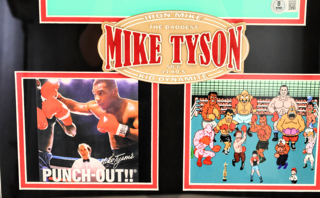 Mike Tyson Signed 8x10 Photo Collage & Video Game Controller Framed ...