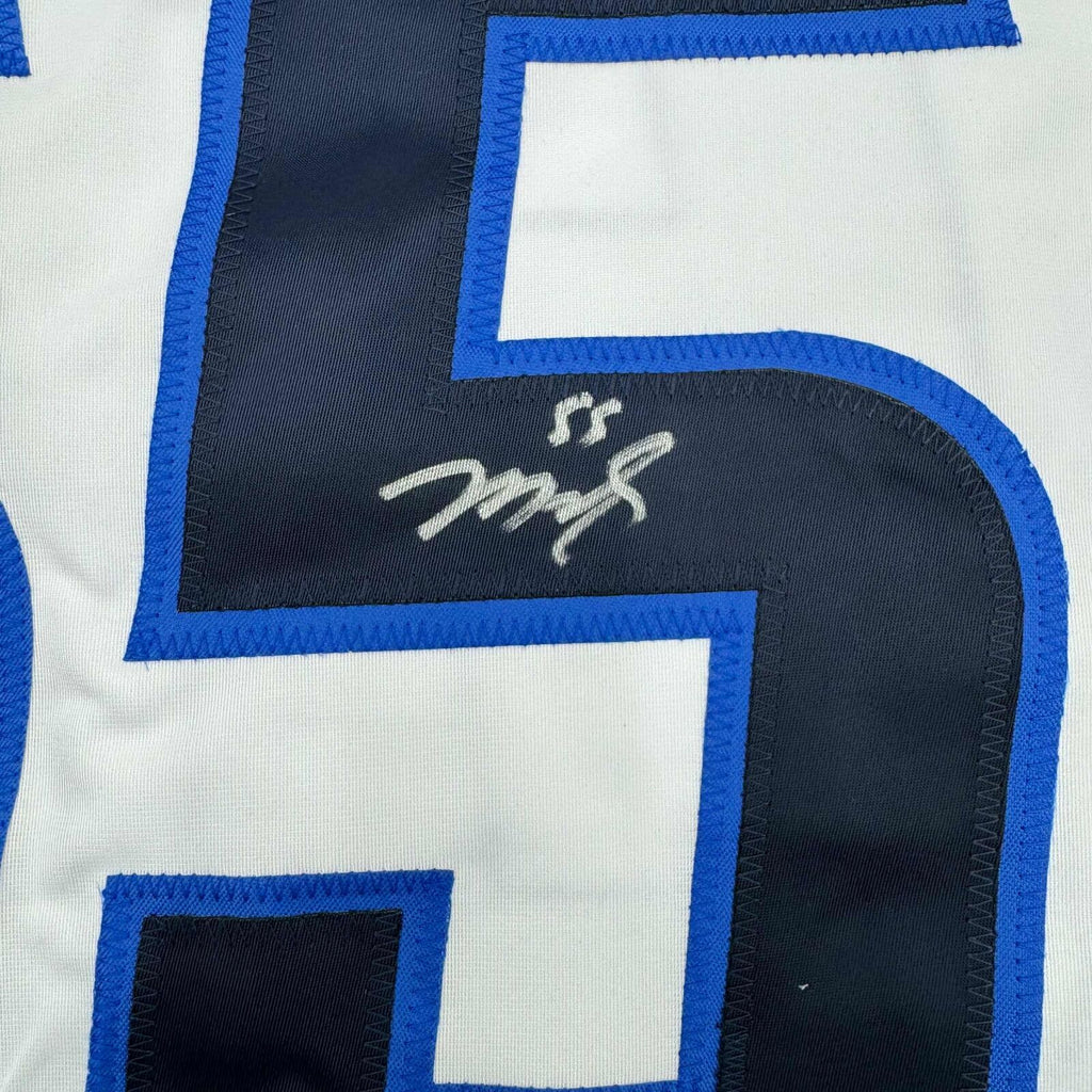 Framed Autographed/Signed Mark Scheifele 35x39 Winnipeg White Jersey J ...