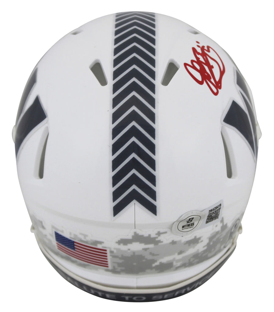 Commanders John Riggins Signed Salute To Service III Mini Helmet BAS W ...
