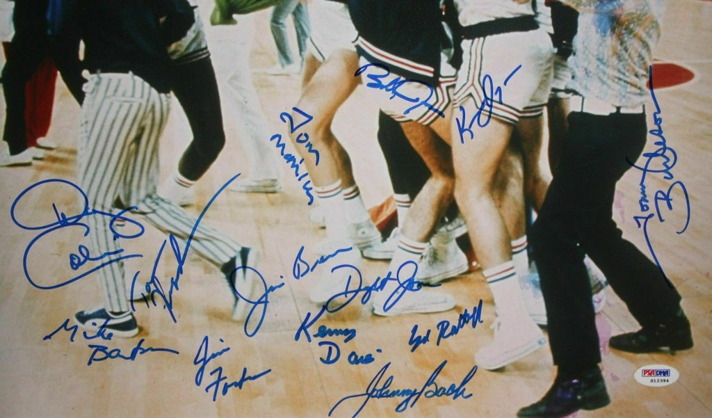 1972 Olympics Mens USA Basketball Team Autographed 16x20 Photo- PSA Le ...