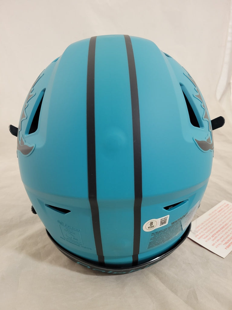 DAN MARINO SIGNED MIAMI DOLPHINS F/S RAVE SPEEDFLEX HELMET BECKETT QR ...
