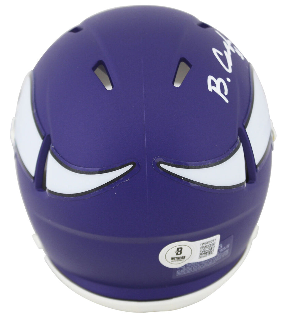 Vikings Blake Cashman Authentic Signed Speed Mini Helmet BAS Witnessed ...