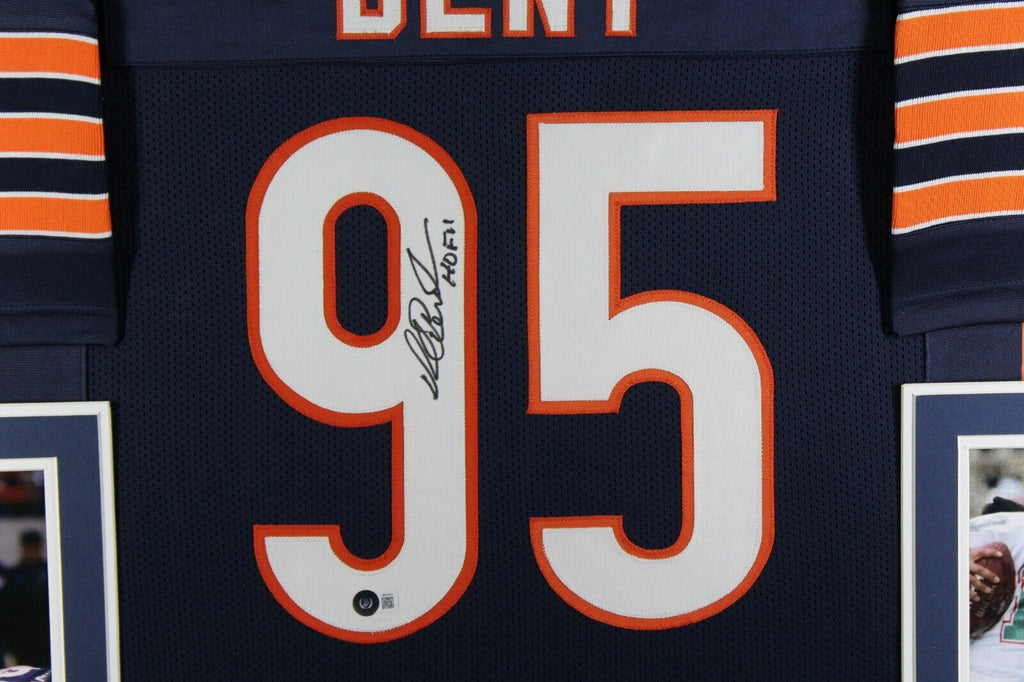 RICHARD DENT (Bears navy SKYLINE) Signed Autographed Framed Jersey Bec ...
