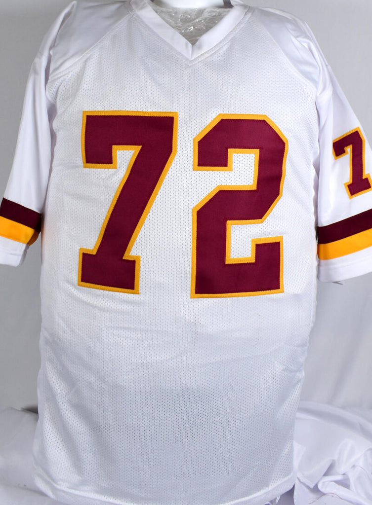 Dexter Manley Autographed Pro Style White Jersey w/SB Champs- Prova *S ...