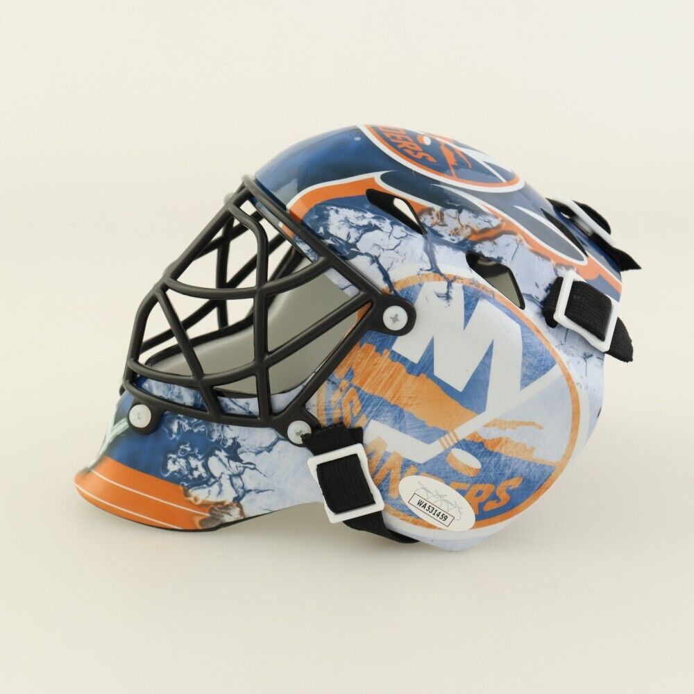 Billy Smith Signed New York Islanders Mini Goalie Mask (JSA COA) 4xCup ...