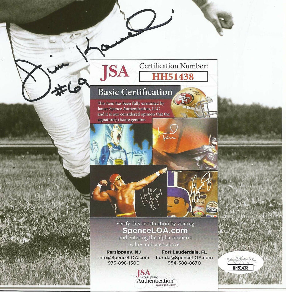 Jim Kinicki Cleveland Browns Signed/Autographed 8x10 B/W Photo JSA 151 ...