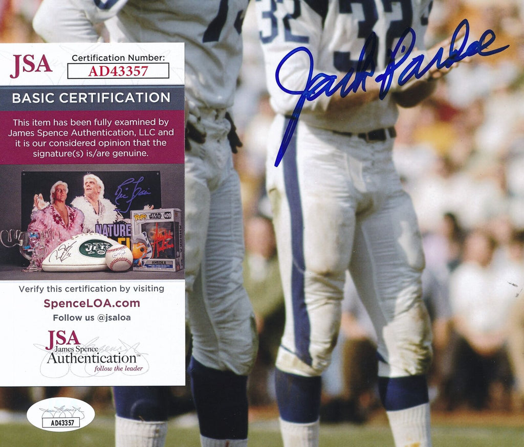 Jack Pardee Autographed 8x10 Photo Los Angeles Rams JSA – Super Sports ...