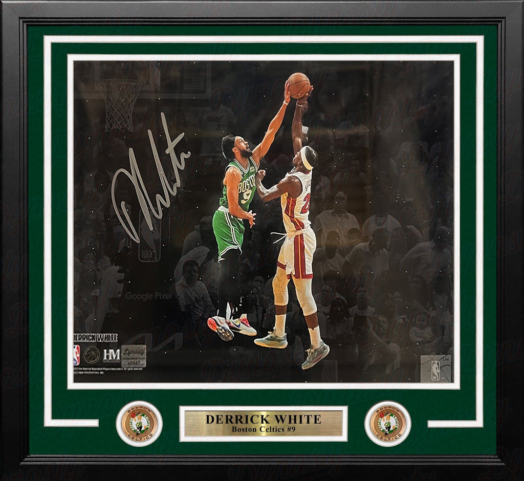Derrick White v Butler Boston Celtics Autographed 11x14 Frame Photo JS ...