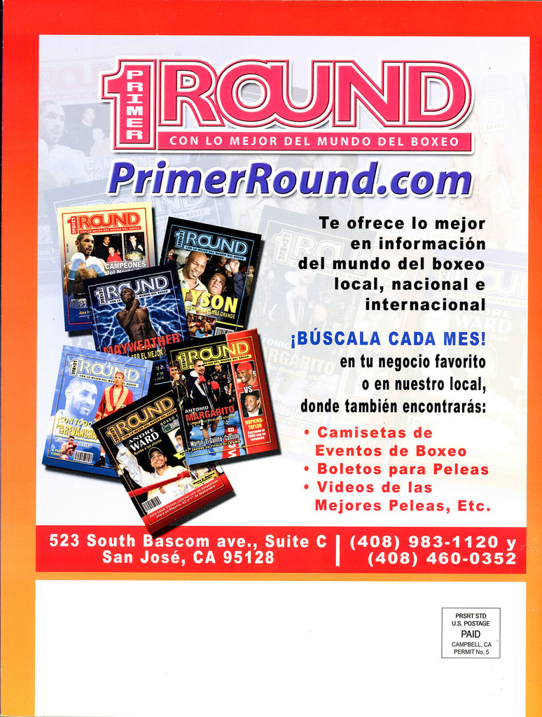 Sugar Shane Mosley & Fernando Vargas Autographed Primer Round Magazine – Super Sports Center
