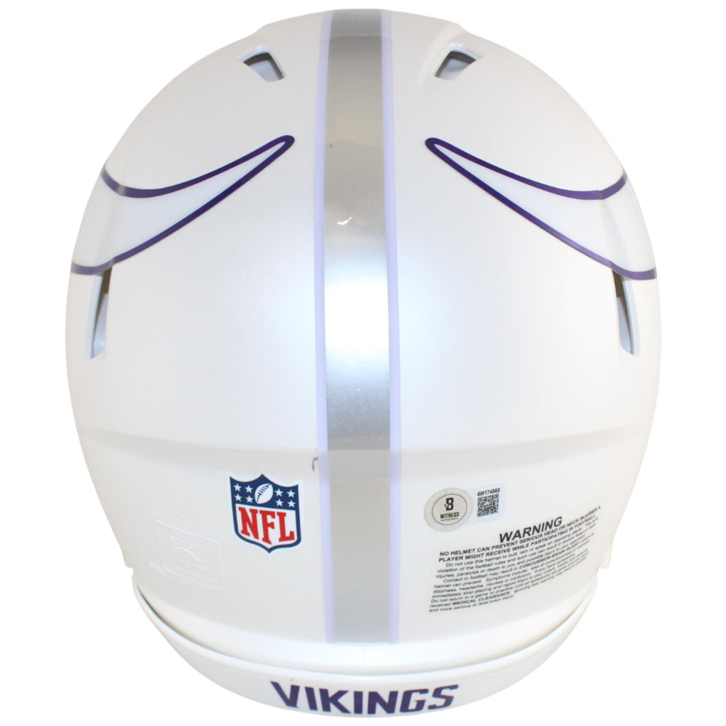 Justin Jefferson Signed Minnesota Vikings Pro Alt Helmet Griddy Becket ...