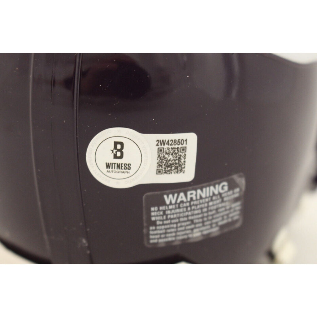 Rand Moss Signed Minnesota Vikings VSR4 Tb 83-01 Mini Helmet HOF Becke ...