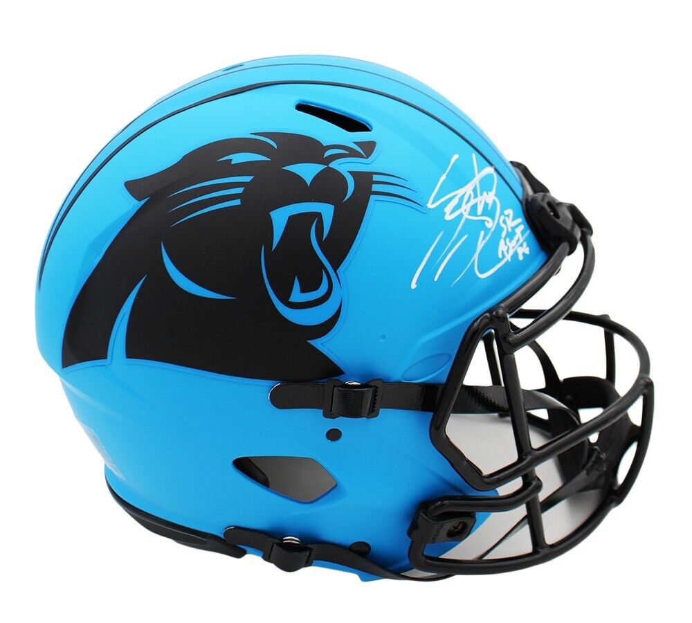 Steve Smith Sr Signed Panthers Speed Authentic Rave Helmet "Agent 89 ...