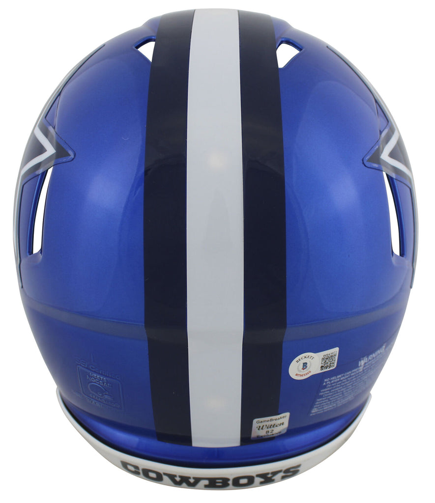 Cowboys Jason Witten Signed Flash Full Size Speed Proline Helmet W/ Ca ...