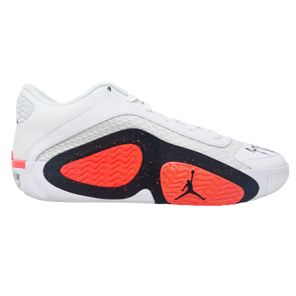 Jayson Tatum Signed Nike Jordan 2 Red Cement Sneaker Right Shoe FANATI ...