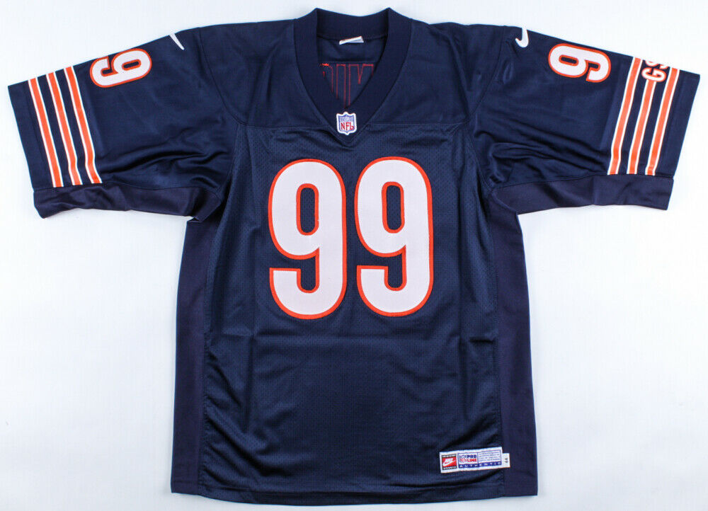 Jim Flanigan Signed Bears Custom Jersey (JSA COA) Chicago 1994 3rd Rd ...
