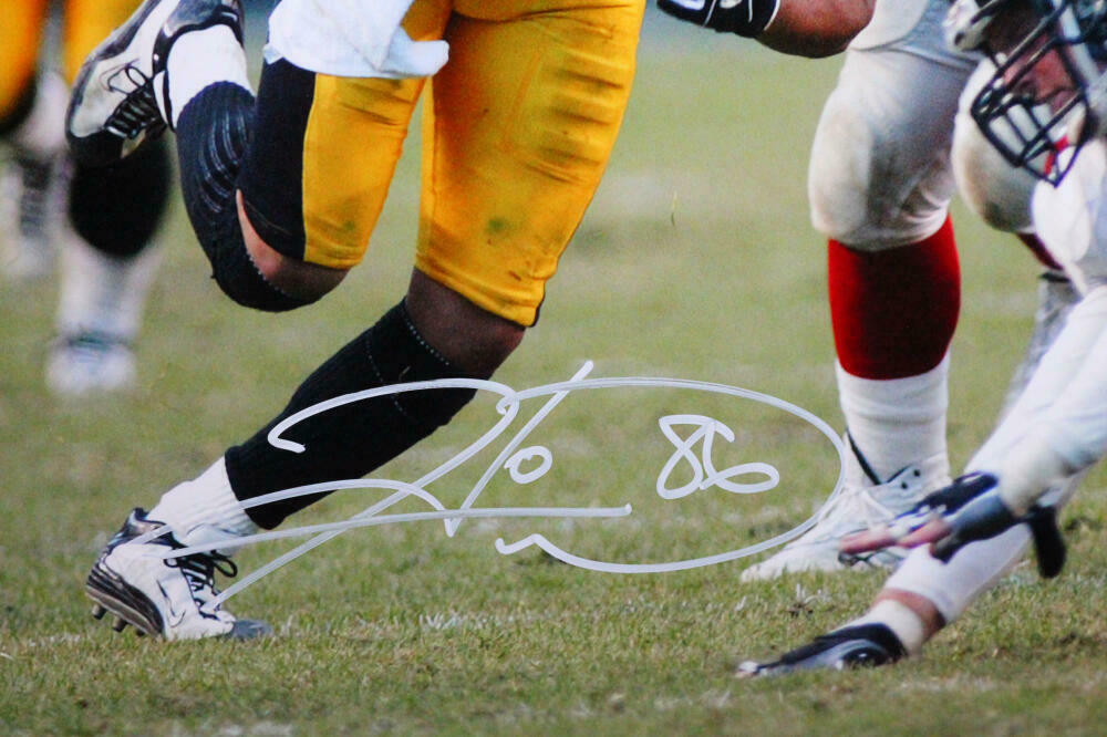 Hines Ward Autographed Steelers 16x20 Running with Ball HM Photo- Beck ...