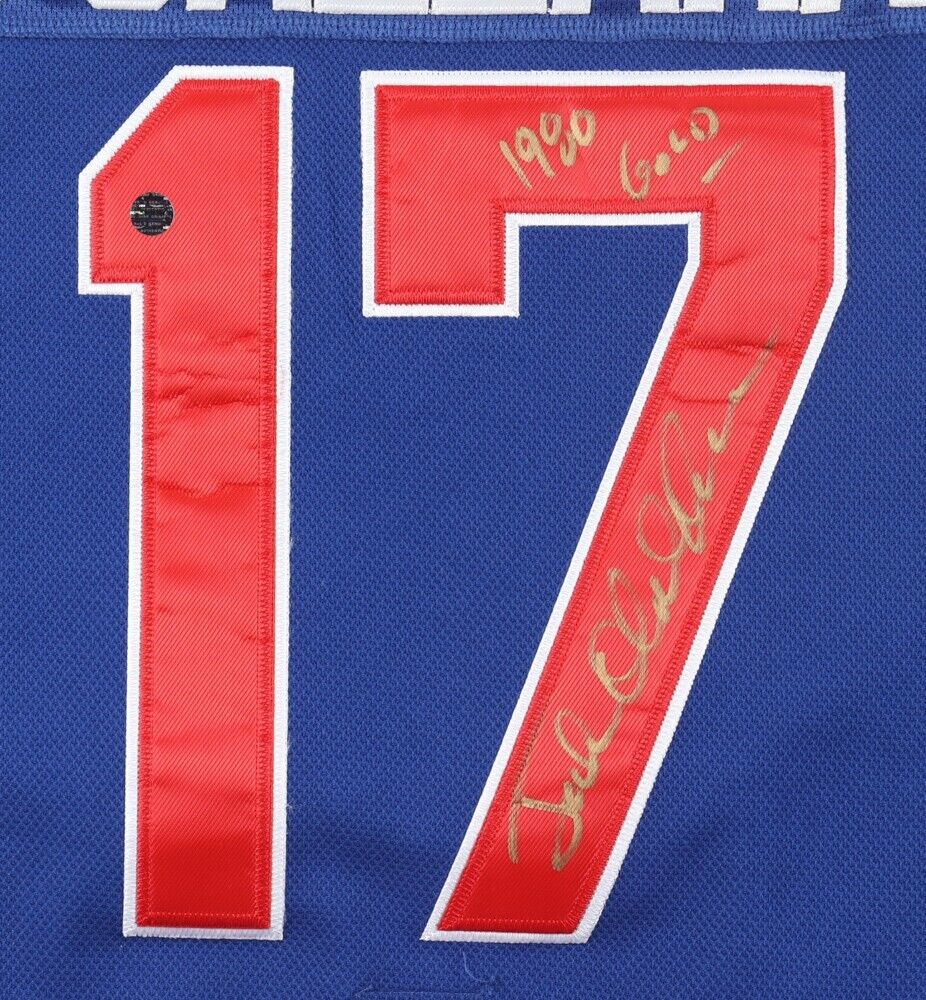 Jack O'Callahan Signed 1980 Team USA Jersey Inscribed "1980 Gold" (Low ...