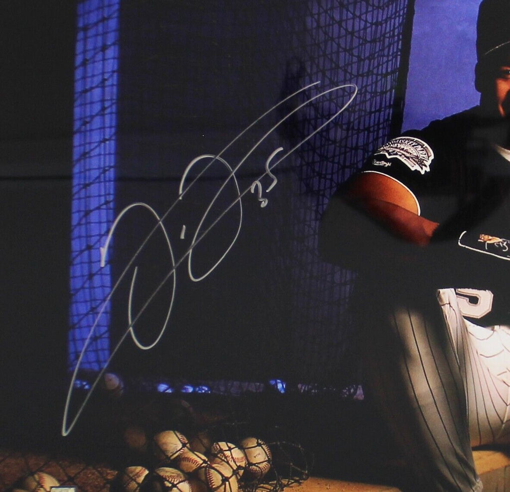 Frank Thomas Autographed/Signed Chicago White Sox Framed 16x20 MLB Pho ...