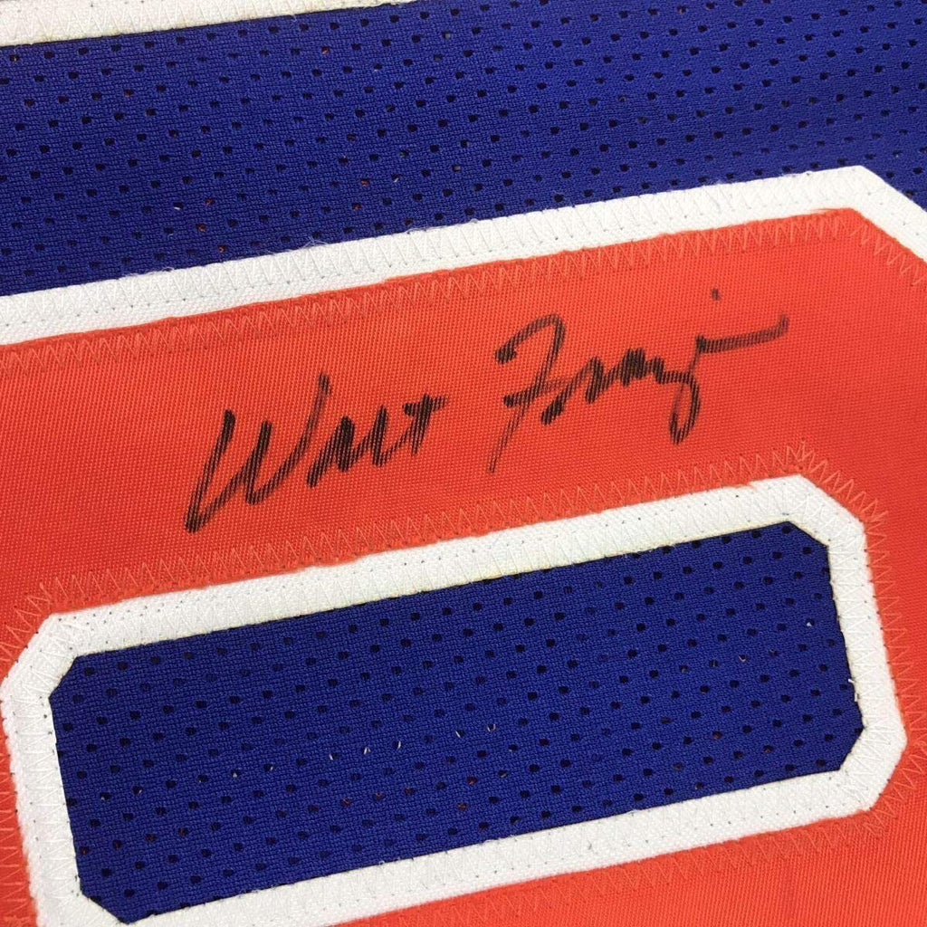 Autographed/Signed WALT FRAZIER New York Blue Basketball Jersey PSA/DN ...