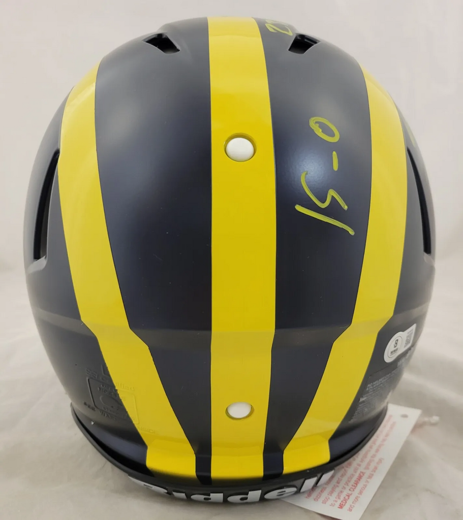 Blake Corum Autographed Michigan Wolverines F/S Speed Authentic Helmet ...